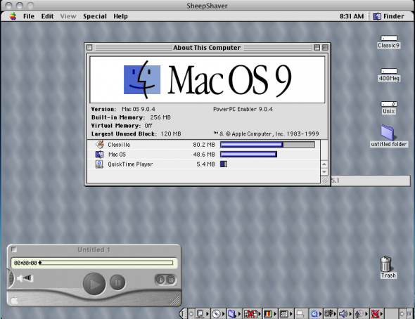 Vyzkoušejte si deset let starý Mac OS 9 na svém Macu